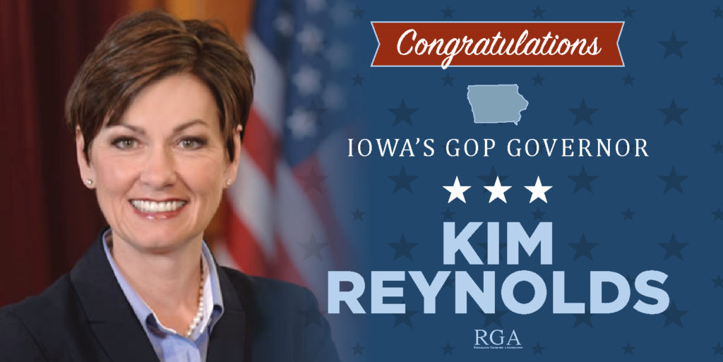 RGA Congratulates Iowa Governor Kim Reynolds