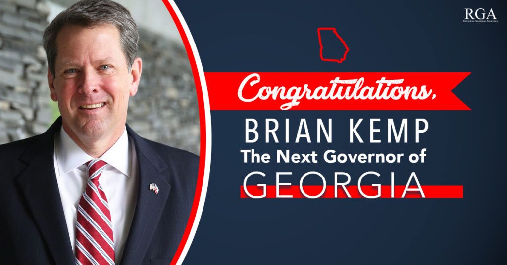 RGA Congratulates Brian Kemp On Georgia GOP Gubernatorial Primary Victory