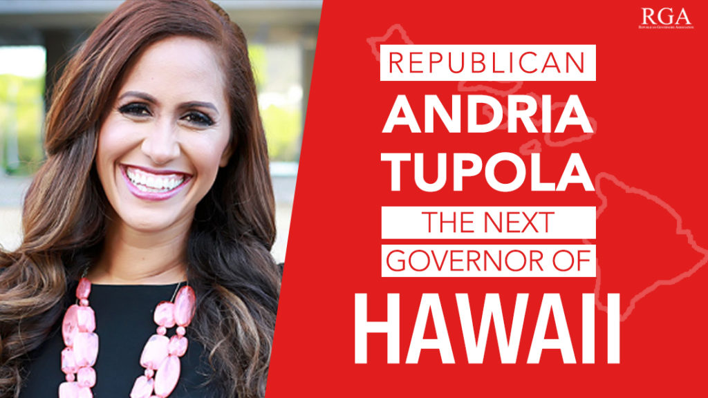 RGA Congratulates Andria Tupola On Hawaii GOP Gubernatorial Primary Victory
