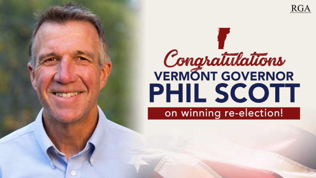 RGA Congratulates Vermont Governor Phil Scott on His Re-Election