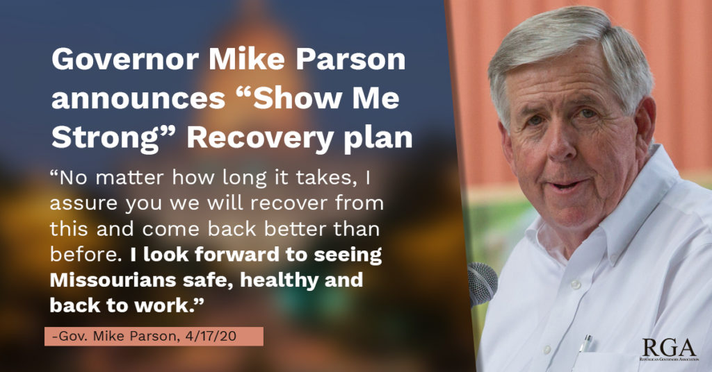 Governor Mike Parson’s “Show Me Strong” Recovery Plan Sets Missouri Up ...